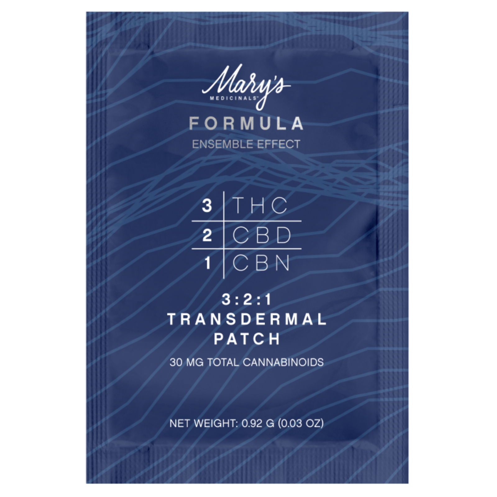 Mary's Medicinals: FORMULA Transdermal Patch 3:2:1 THC:CBD:CBN | Leafly